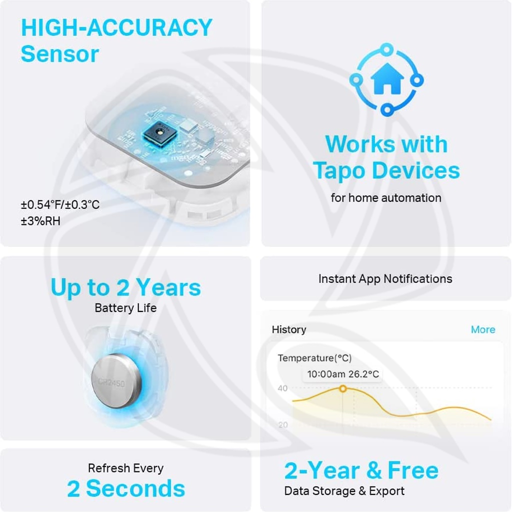 TP-LINK tapo Smart Temperature Humidity Sensor /tapo T310 | Qartaj